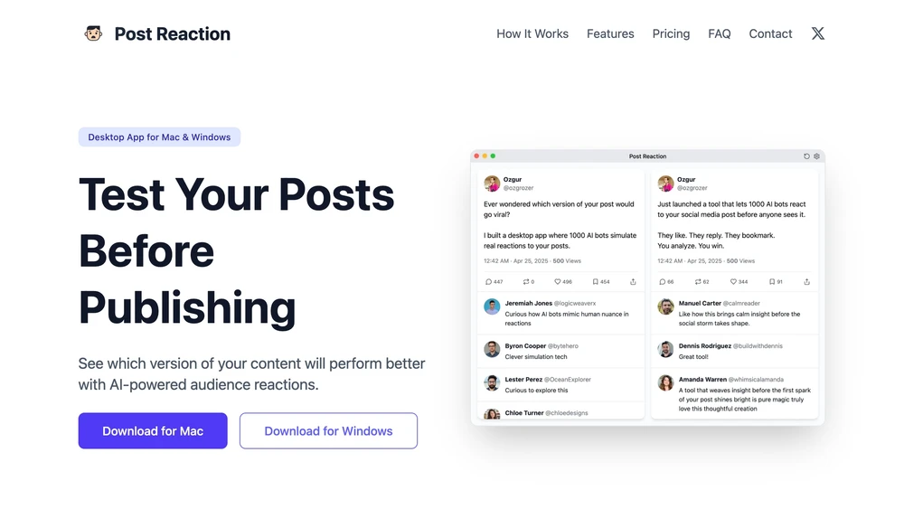 Post Reaction | Next AI Tool